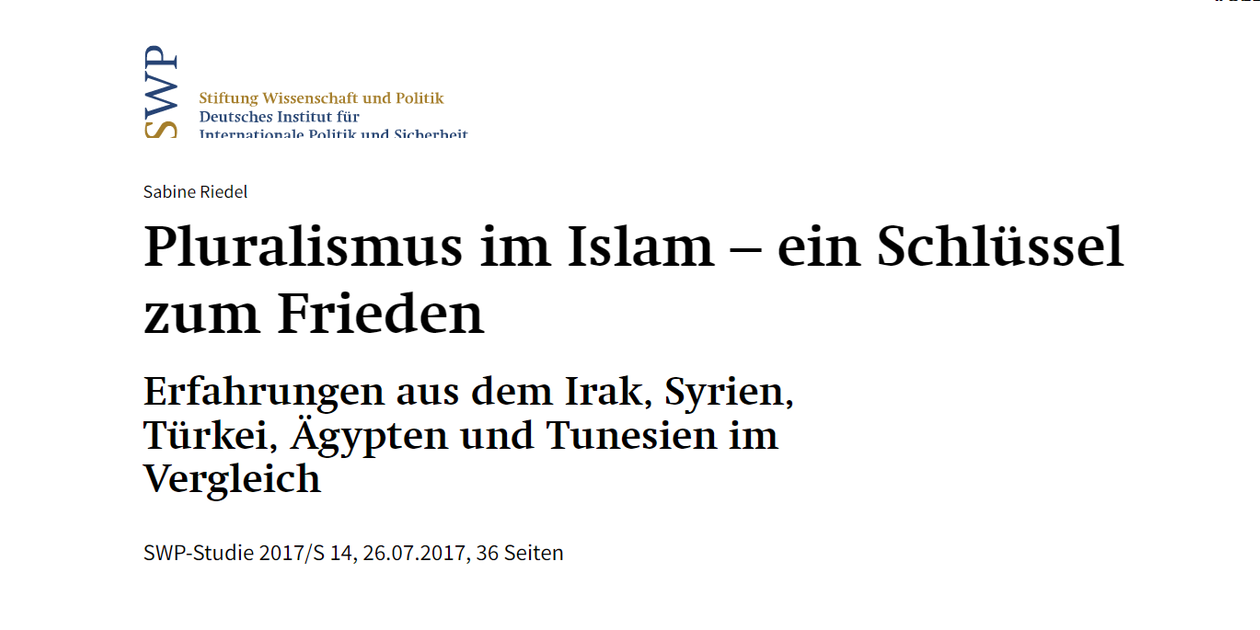 Pluralismus im Islam - Publikation 2017/1